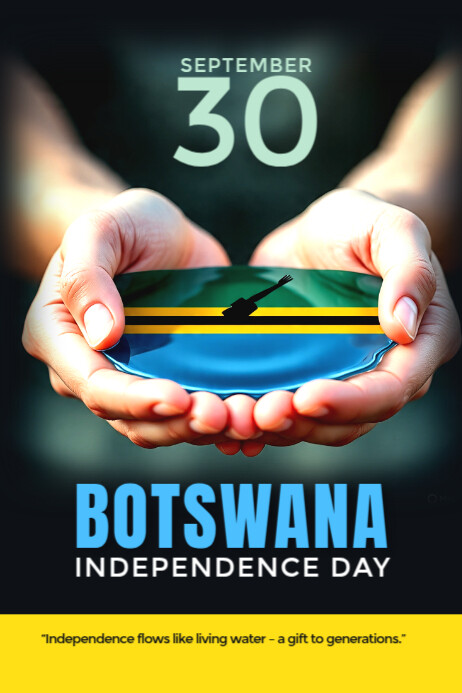 Botswana independence Template | PosterMyWall