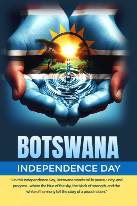 Botswana independence Template | PosterMyWall