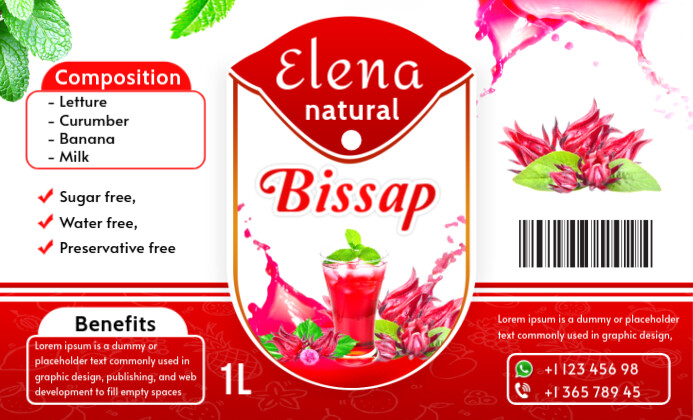 Bottle label design Template | PosterMyWall