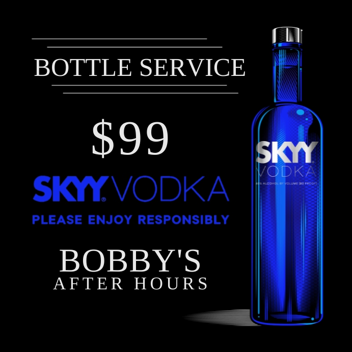 Bottle Service Template | PosterMyWall