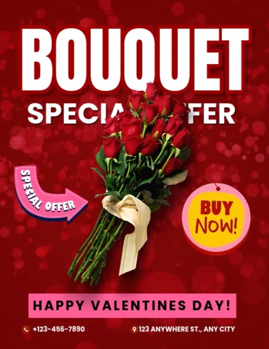 Bouquet Special Offer Template | PosterMyWall