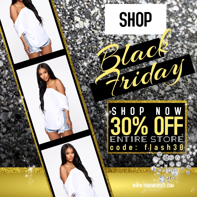 Boutique Advertisement - Black Friday v.1 Template | PosterMyWall
