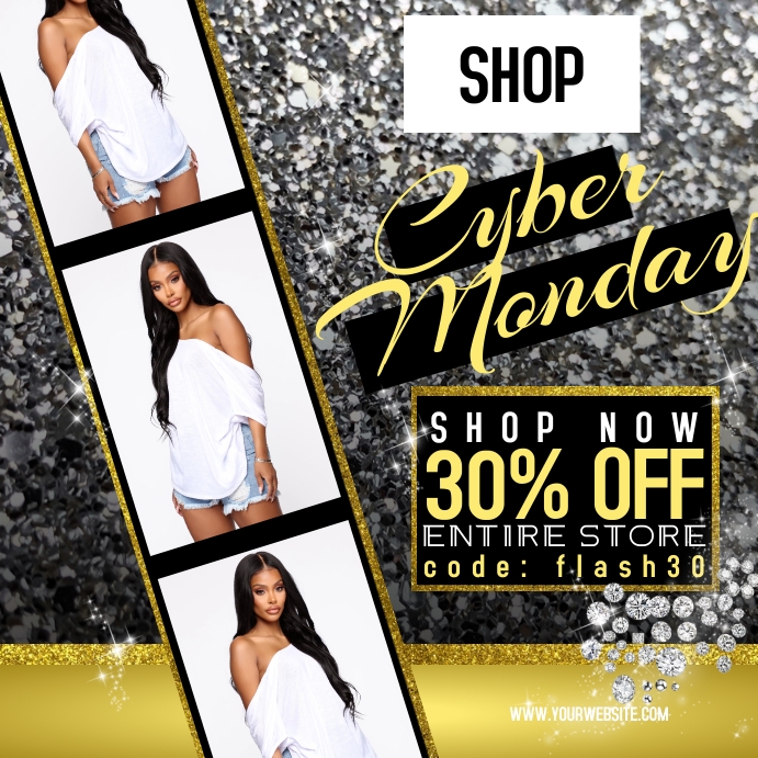 Boutique Advertisement - Cyber Monday v.1 Template | PosterMyWall