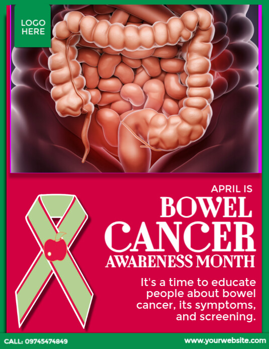 Bowel Cancer Awareness Month Flyer Template | PosterMyWall