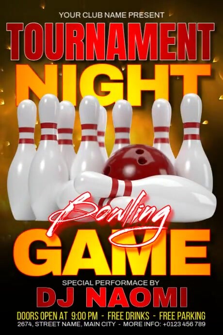 Bowling Ads Template | PosterMyWall