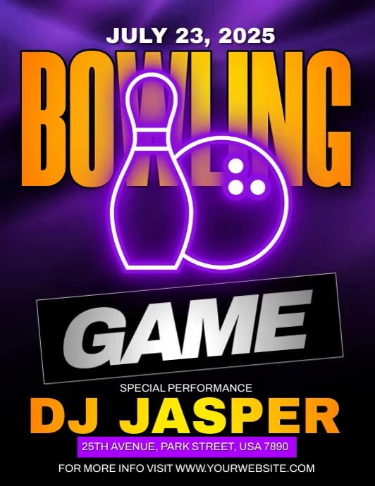 Copy of Bowling Ads | PosterMyWall