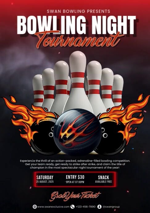 bowling Template | PosterMyWall