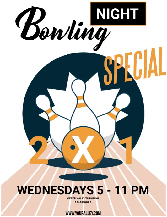 BOWLING Template | PosterMyWall