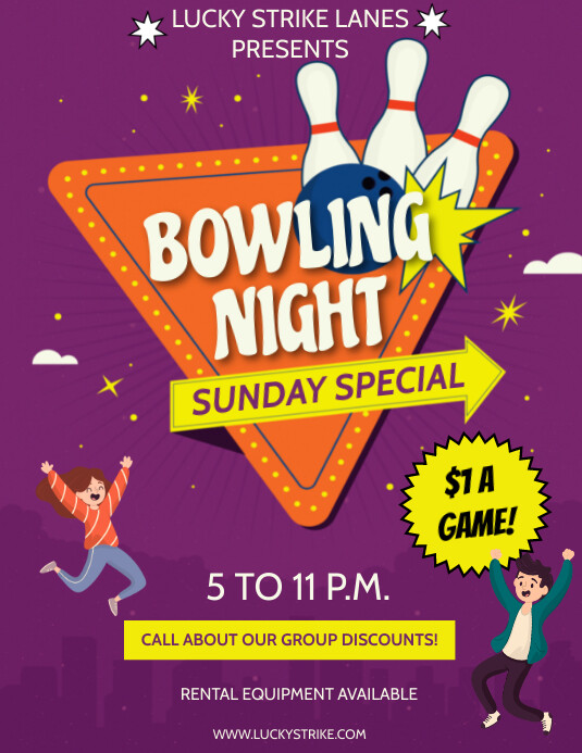 BOWLING Template | PosterMyWall