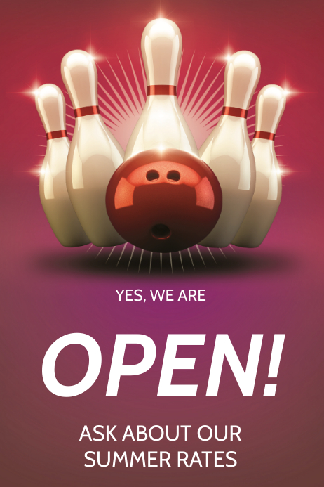 BOWLING Template | PosterMyWall