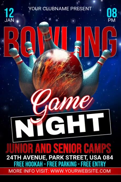 Bowling Game Ads Template | PosterMyWall