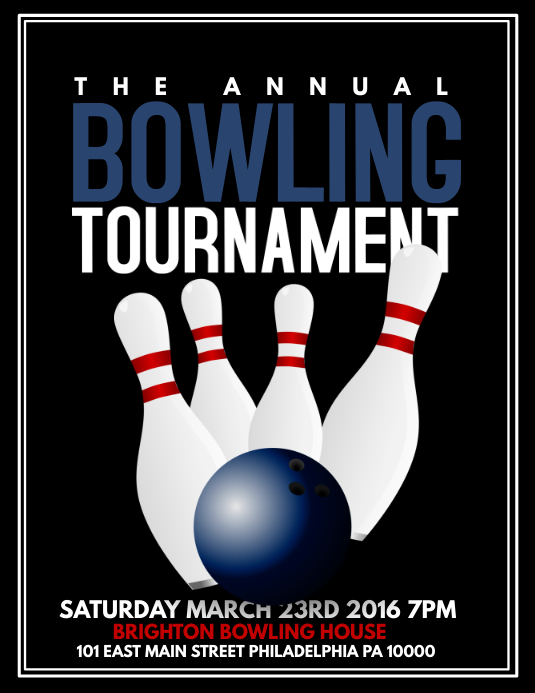 Bowling Template | PosterMyWall