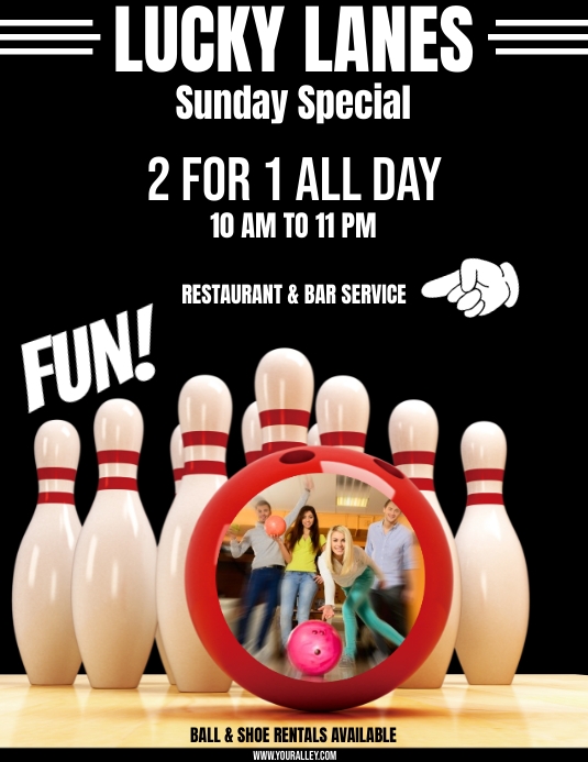 BOWLING SPECIAL Template | PosterMyWall