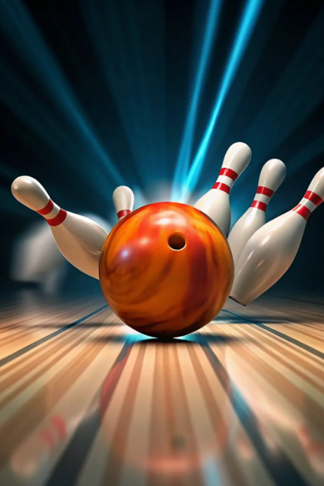 Bowling Strike Template | PosterMyWall