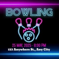 bowling tournament Template | PosterMyWall
