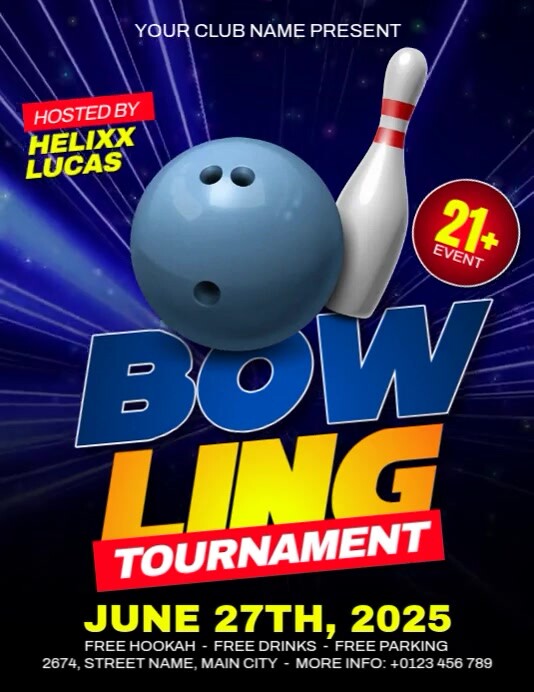Copy of Bowling Tournament Ads | PosterMyWall