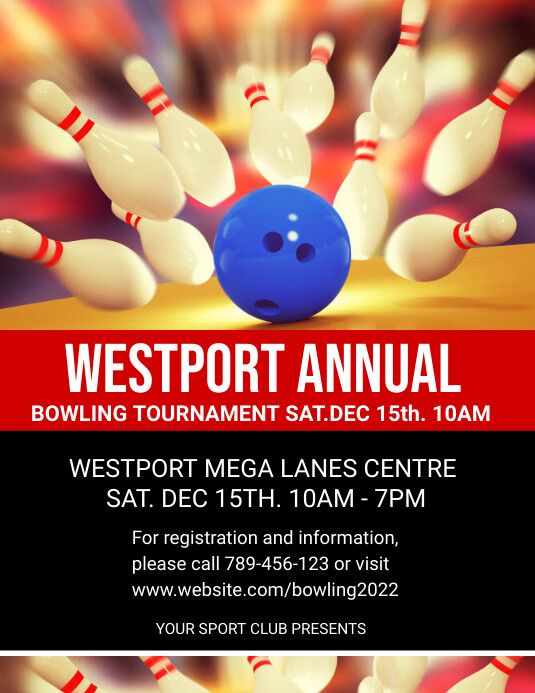 bowling tournament flyers Template | PosterMyWall