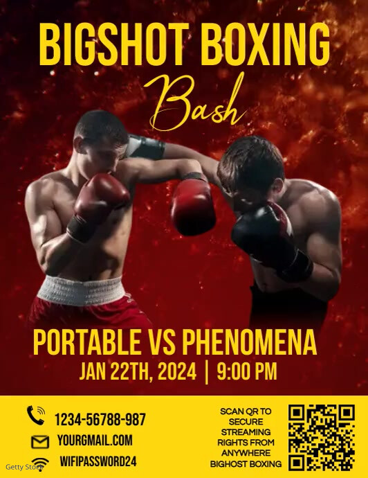 boxing, mma, ufc, karate, fight flyer Template | PosterMyWall