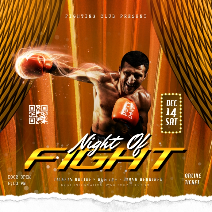 Boxing Ads Template | PosterMyWall