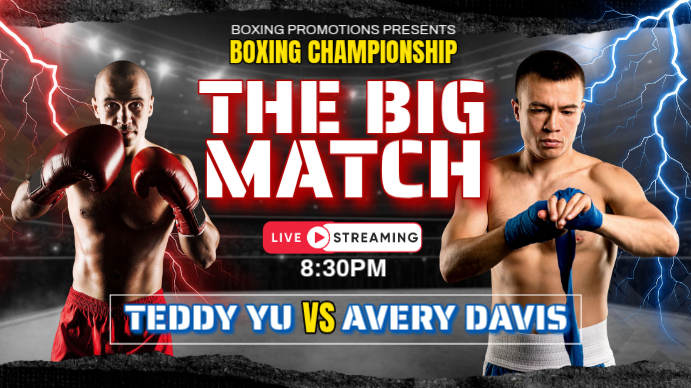 Boxing Big Match Template | PosterMyWall