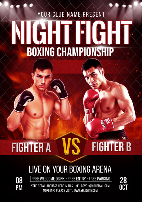 Boxing Championship Flyer Template | PosterMyWall