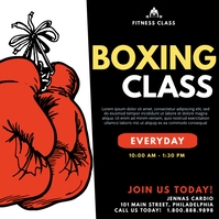 Boxing Class Template | PosterMyWall