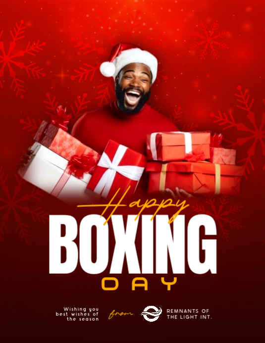 boxing day 2025 design template, boxing day card wishes greetings ...
