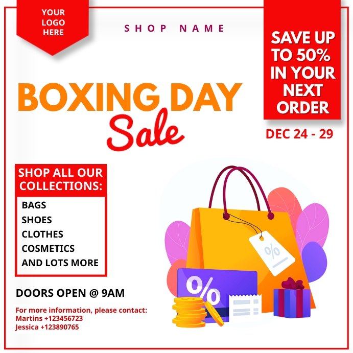 Copy of Boxing Day Ads | PosterMyWall