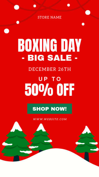 boxing day Template | PosterMyWall