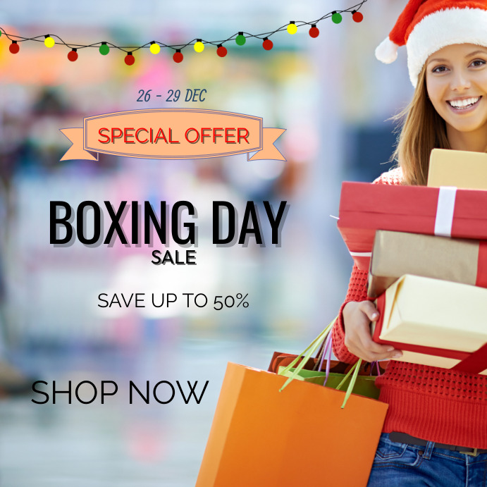 BOXING DAY Template | PosterMyWall