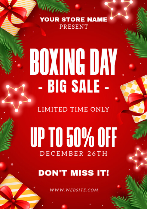 boxing day Template | PosterMyWall