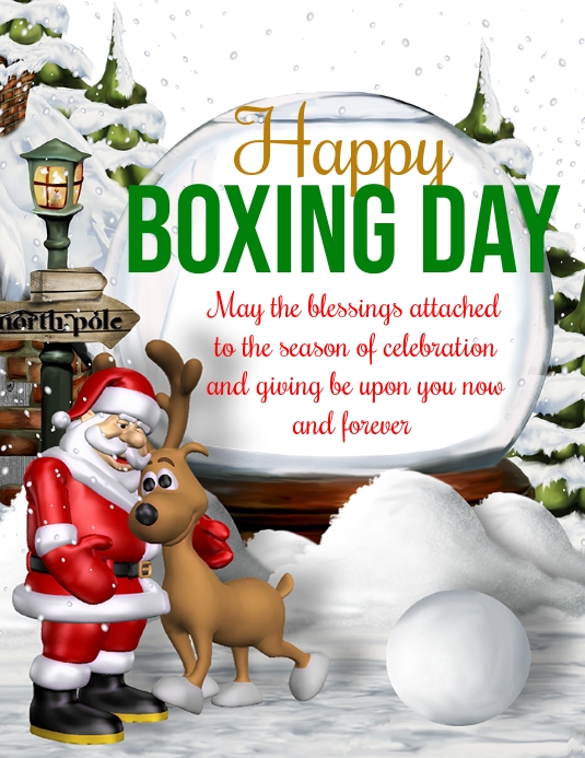 Plantilla de Del Día Del Boxeo | PosterMyWall