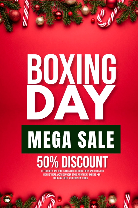 Boxing day Template | PosterMyWall