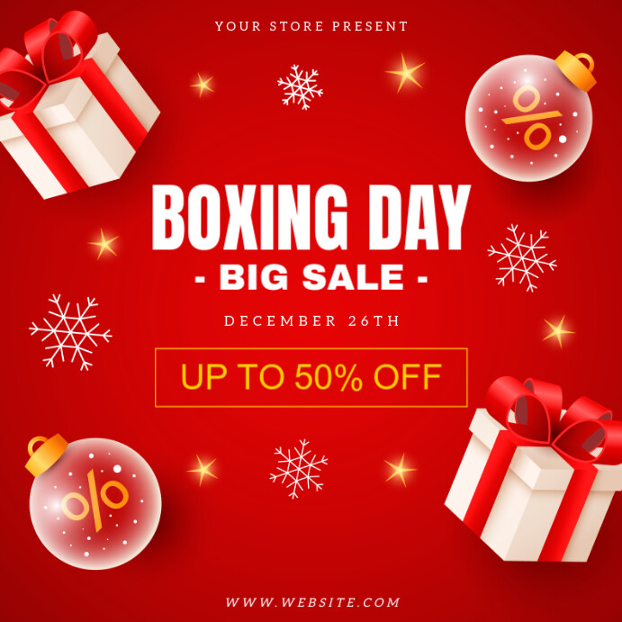 boxing day Template | PosterMyWall