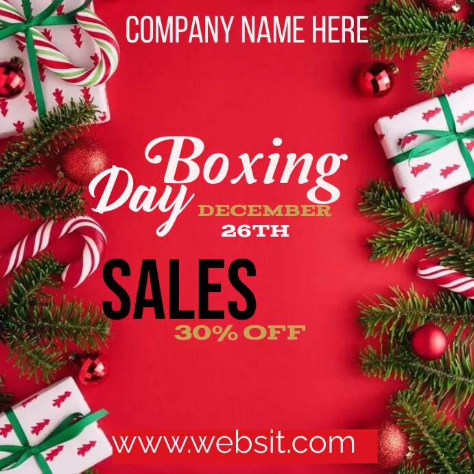 Boxing day Template | PosterMyWall