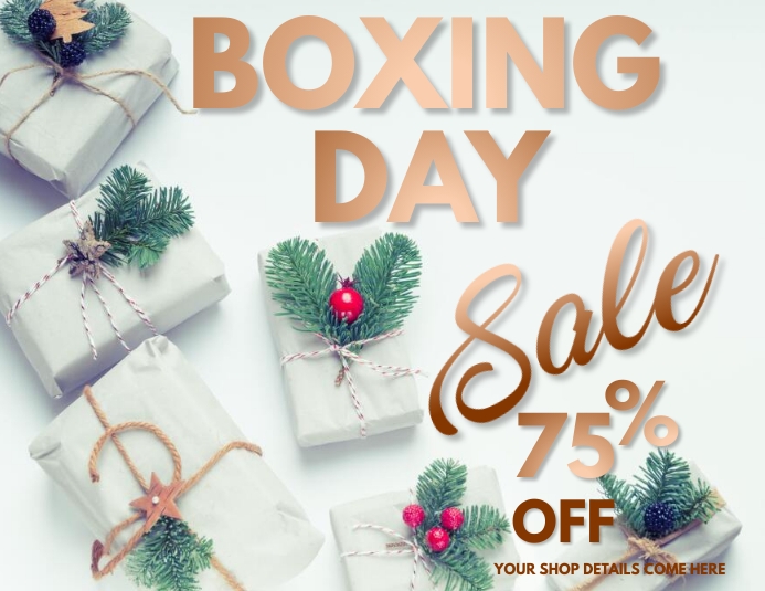 Boxing day Flyer Template | PosterMyWall