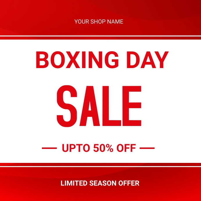 Boxing day flyers Template | PosterMyWall
