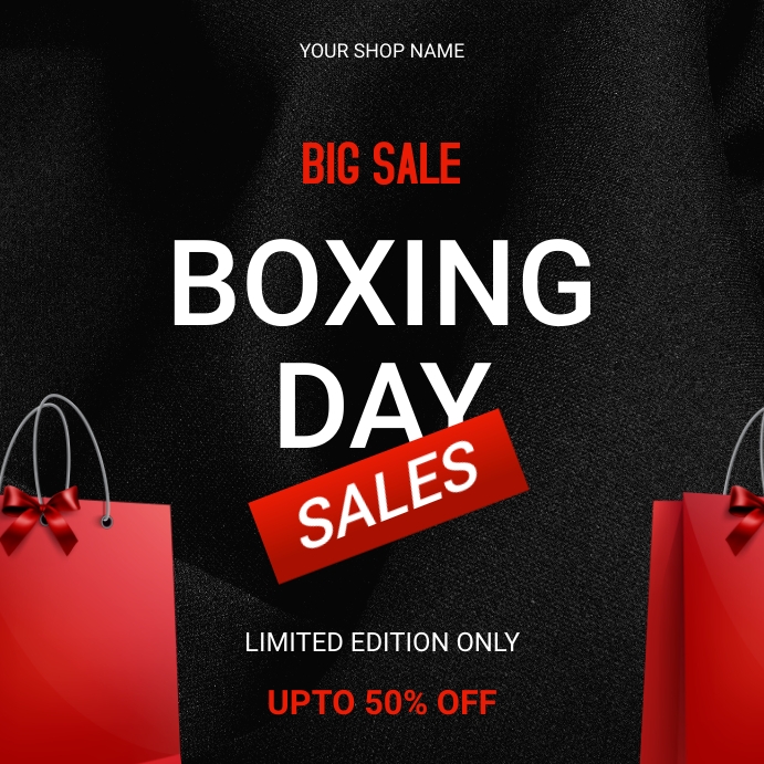 Boxing day flyers Template | PosterMyWall