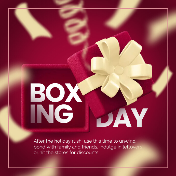 Copy of Boxing Day Instagram Post | PosterMyWall