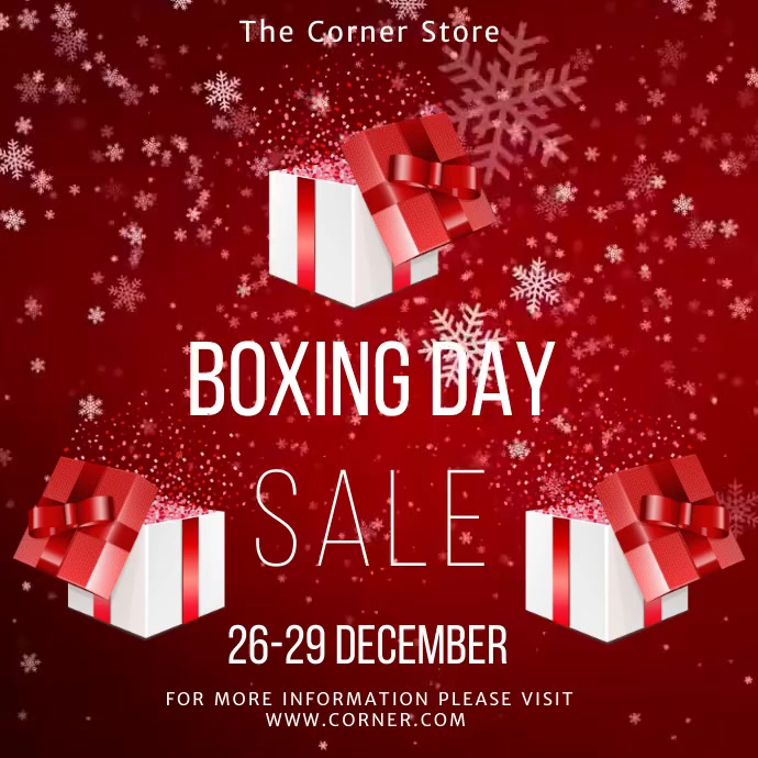boxing day instagram post Template | PosterMyWall