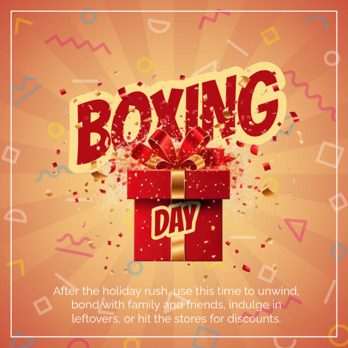 Plantilla de Boxing Day Instagram Post | PosterMyWall