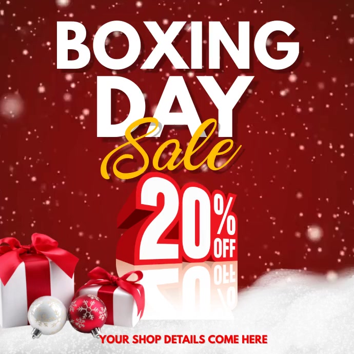 boxing day instagram post Template | PosterMyWall