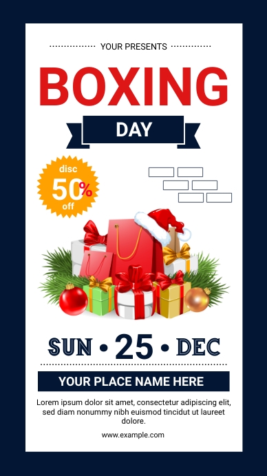 Boxing day instagram story Template | PosterMyWall