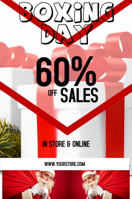 Boxing day poster Template | PosterMyWall