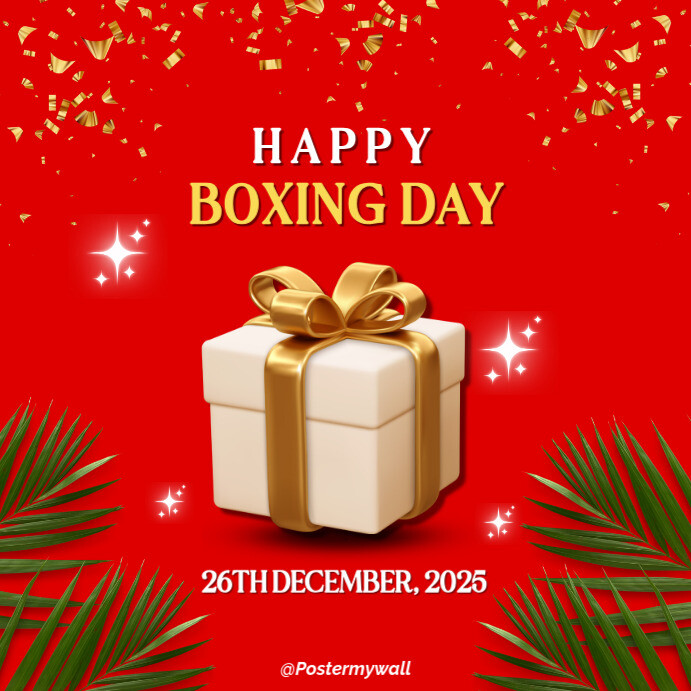 Boxing Day Poster Template | PosterMyWall