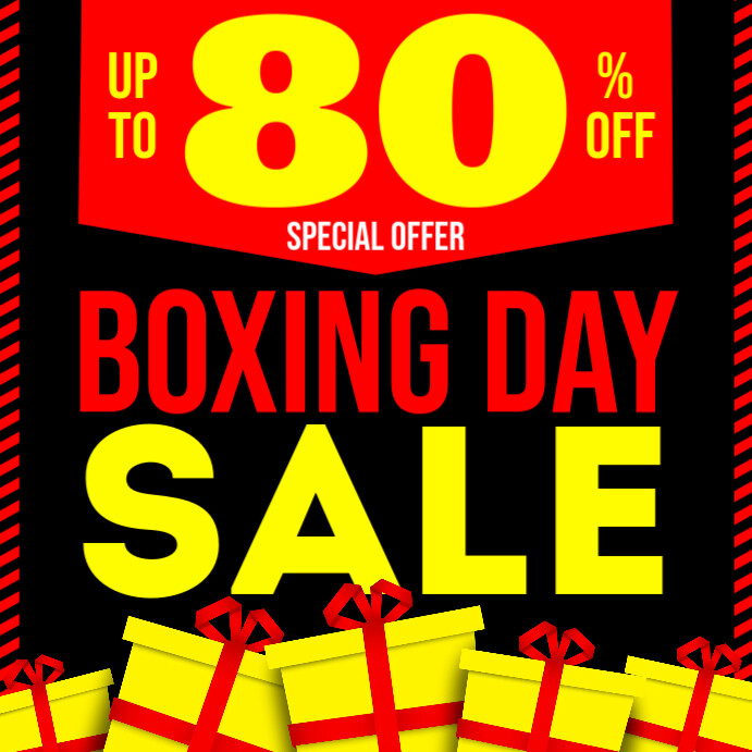 BOXING DAY RETAIL BANNER Template | PosterMyWall