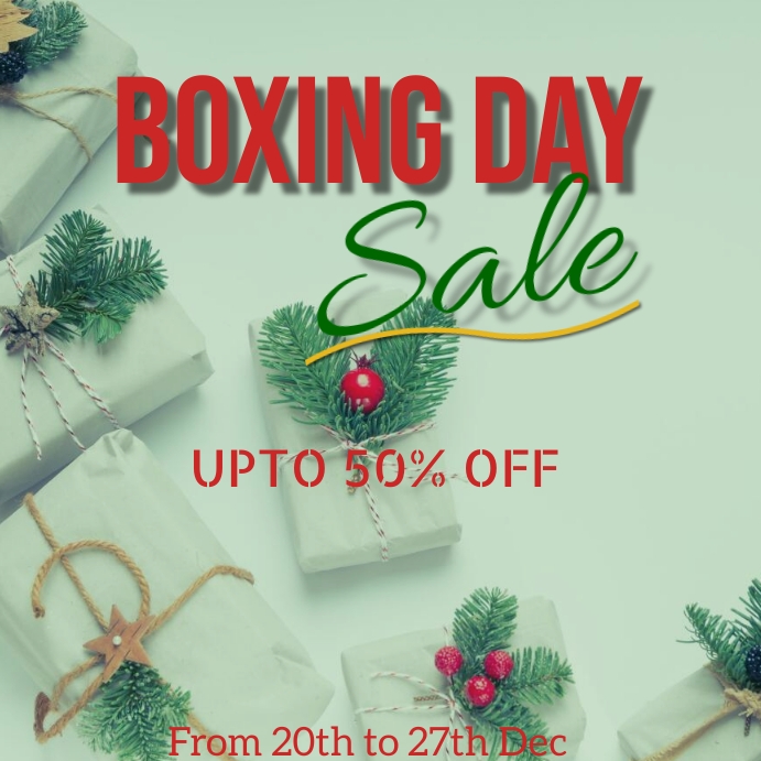 BOXING DAY Retail Template | PosterMyWall