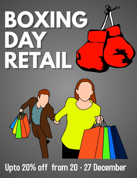 Boxing Day Retail Template | PosterMyWall