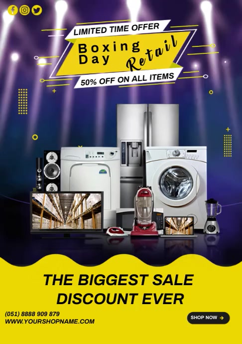 BOXING DAY RETAIL Template | PosterMyWall