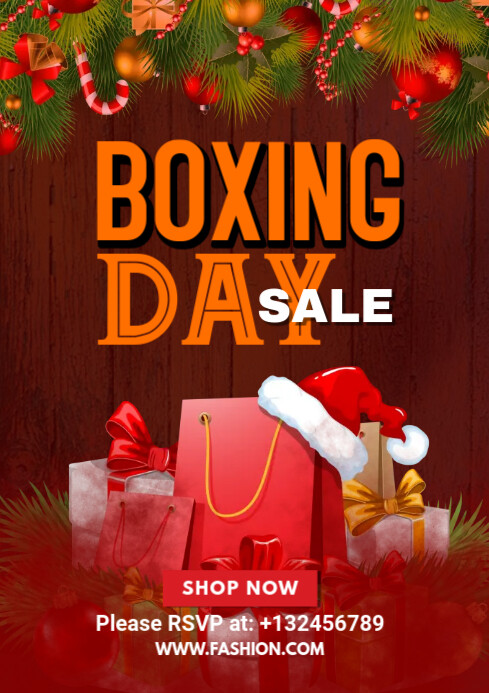 Boxing Day Retail Flyer Design Template | PosterMyWall
